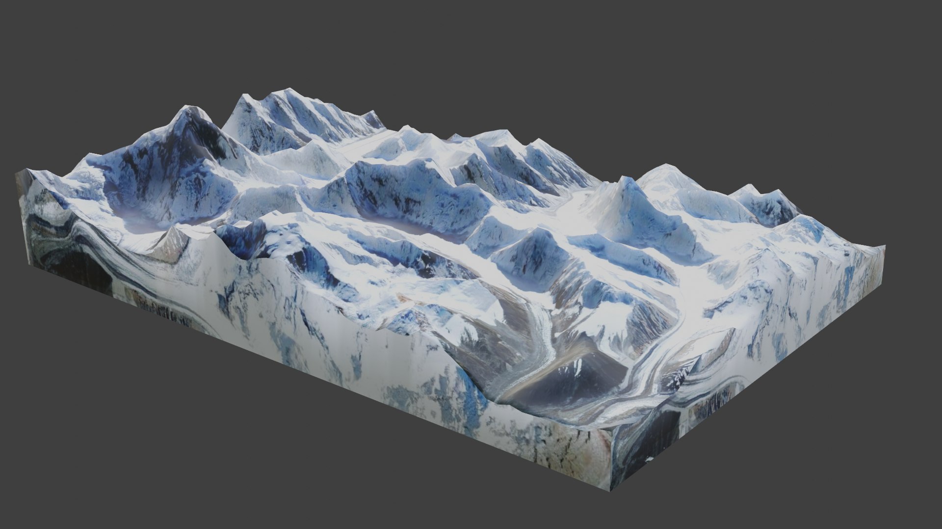 Skil Brum Mountain 3D Model - TurboSquid 1826084