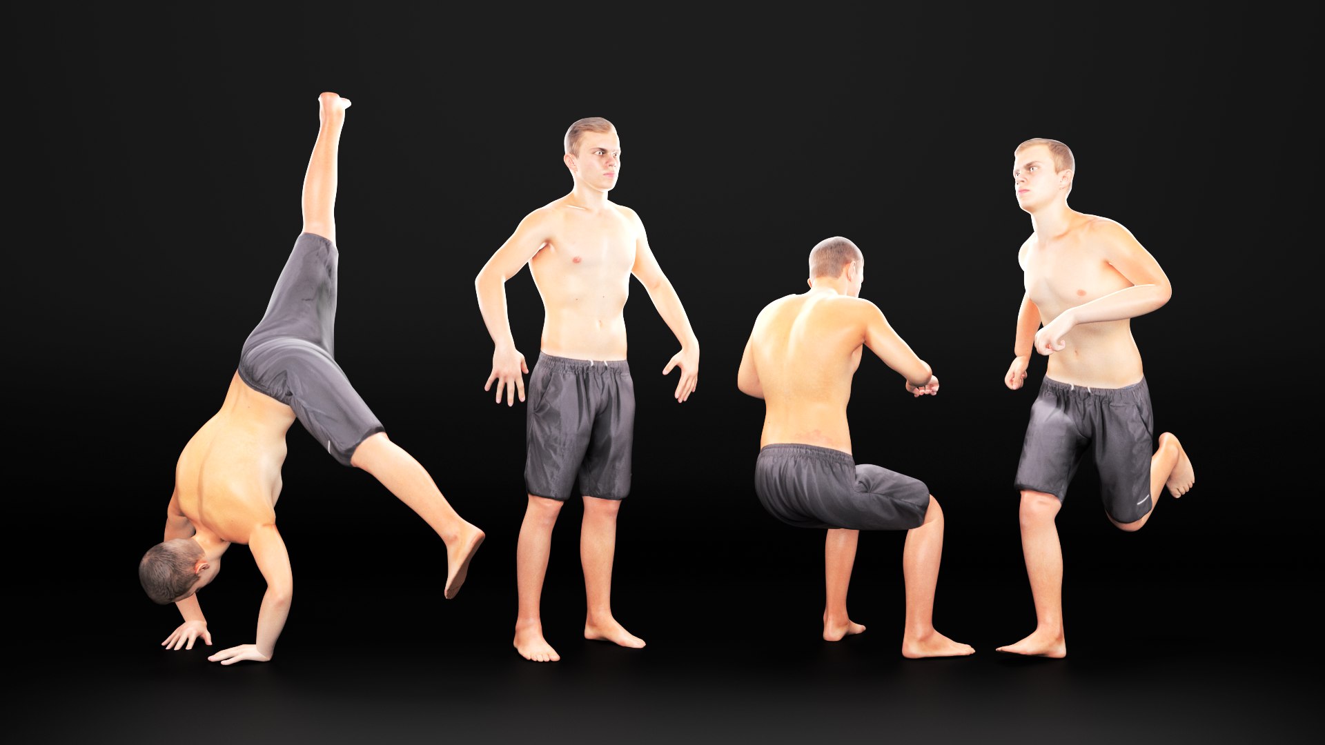 3D human man rigged animation model - TurboSquid 1448807