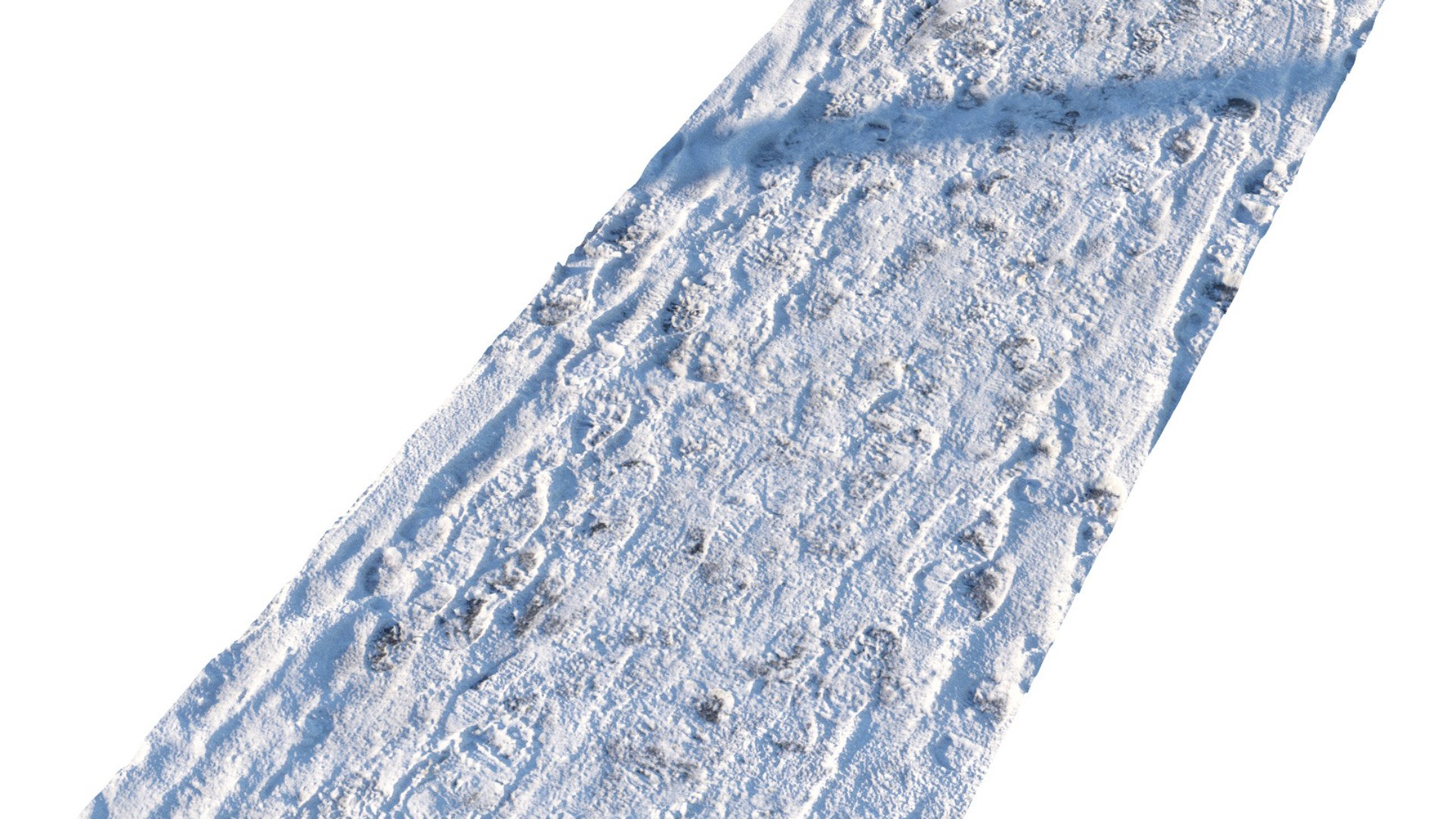 3D Winter Path 04 8 Meters Model - TurboSquid 1908438