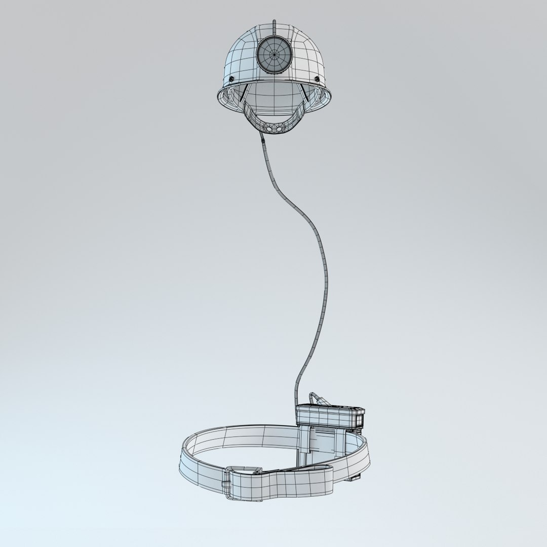 3d Miner Light Model
