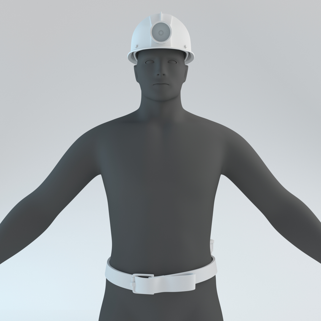 3d Miner Light Model