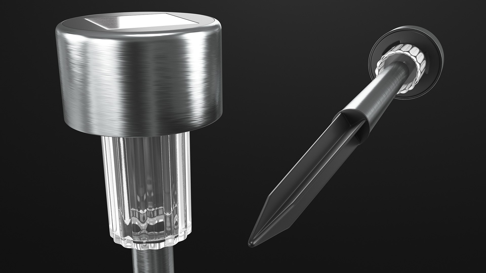 Solar garden pathway light 3D model - TurboSquid 1623968