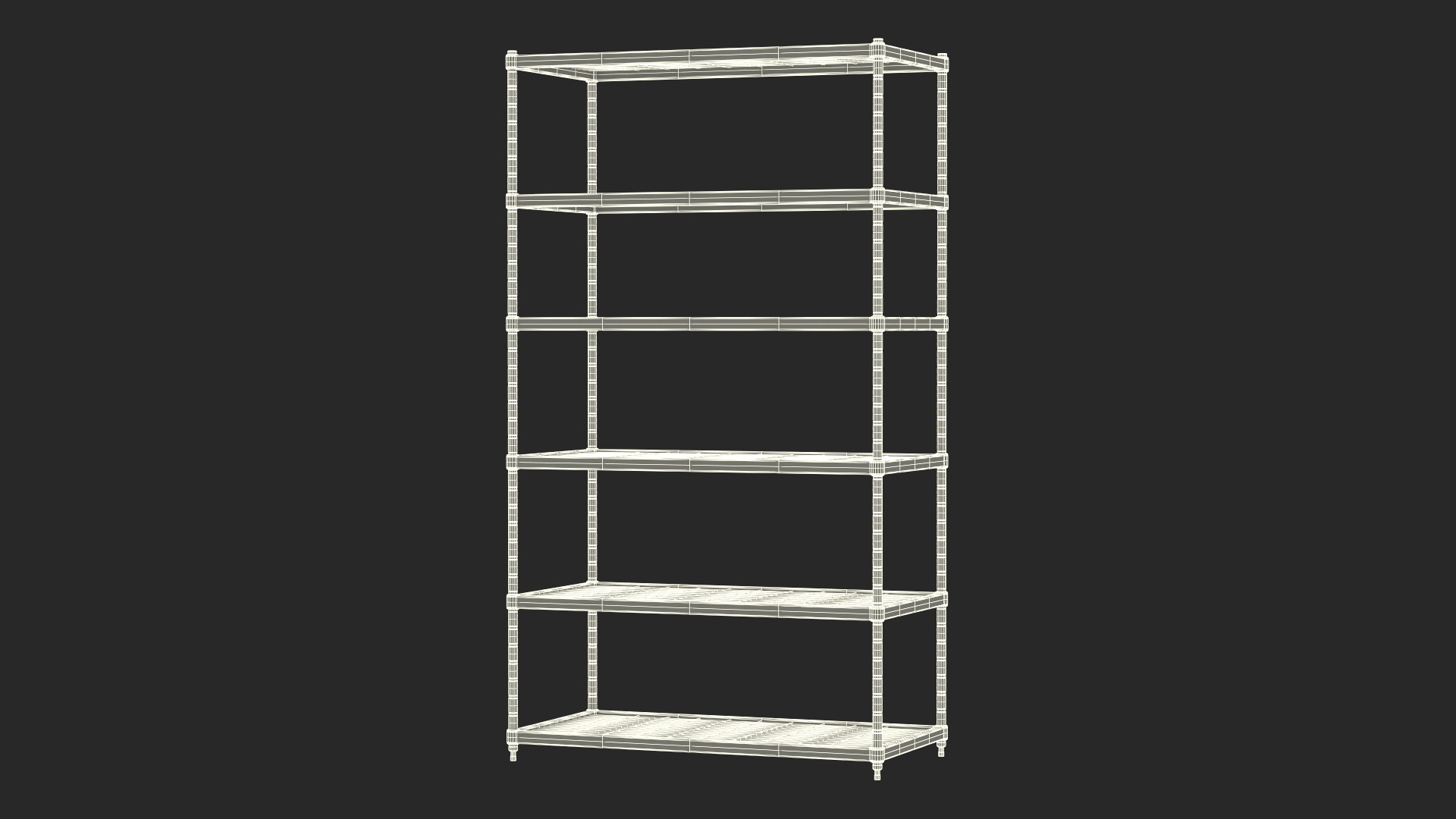 Modular Storage Shelf White 3D - TurboSquid 2466198