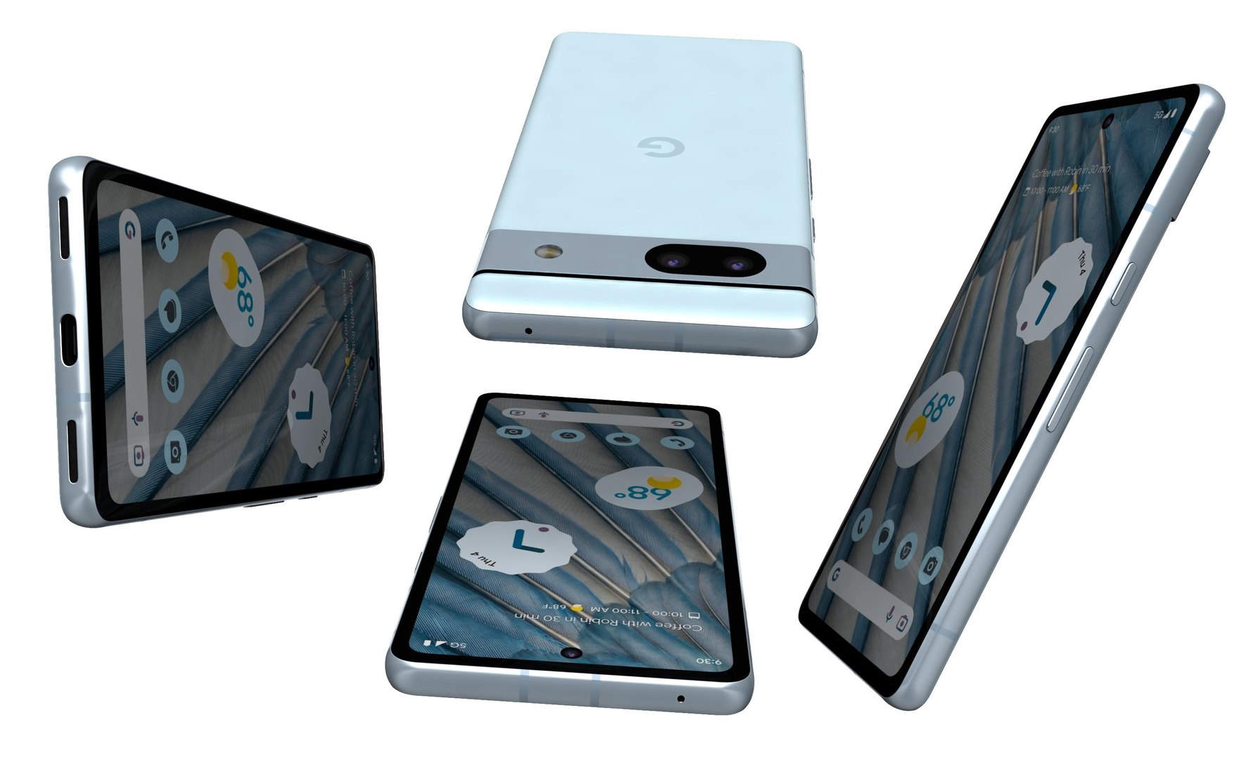 3D Google Pixel 7A Blue - TurboSquid 2074891