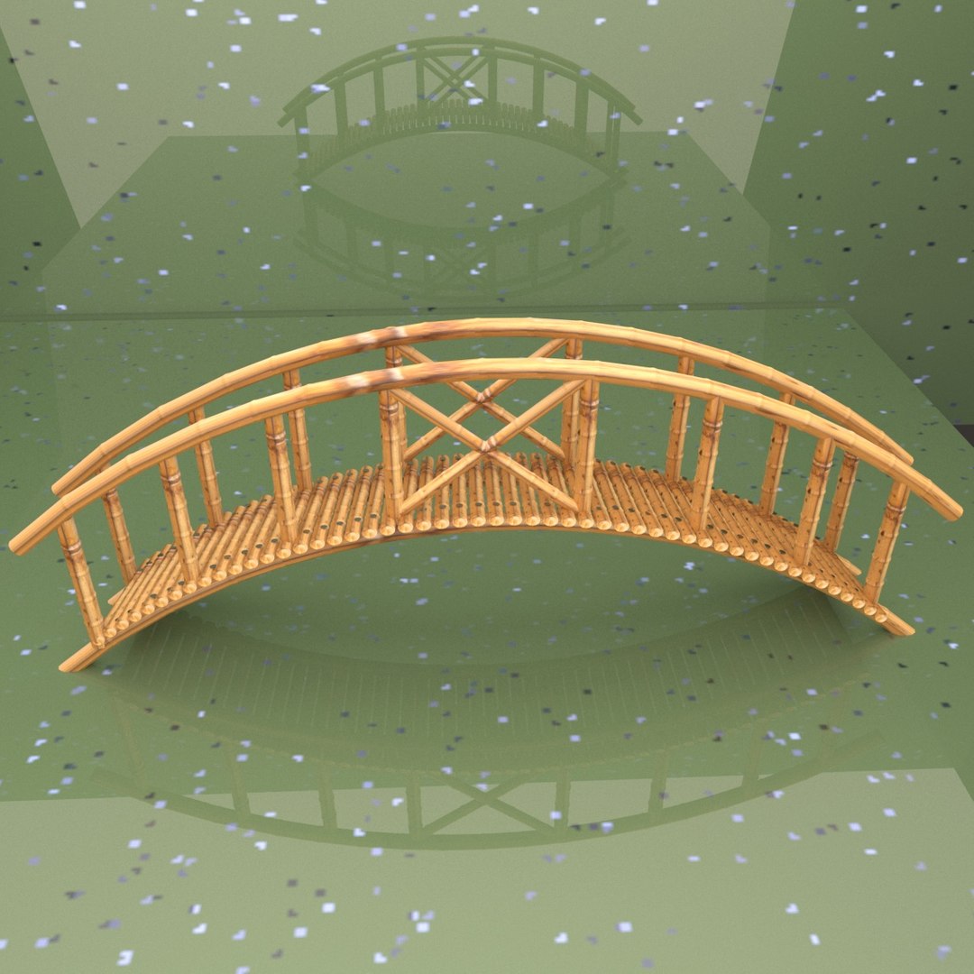 Bamboo Bridge 3D Model - TurboSquid 1624004