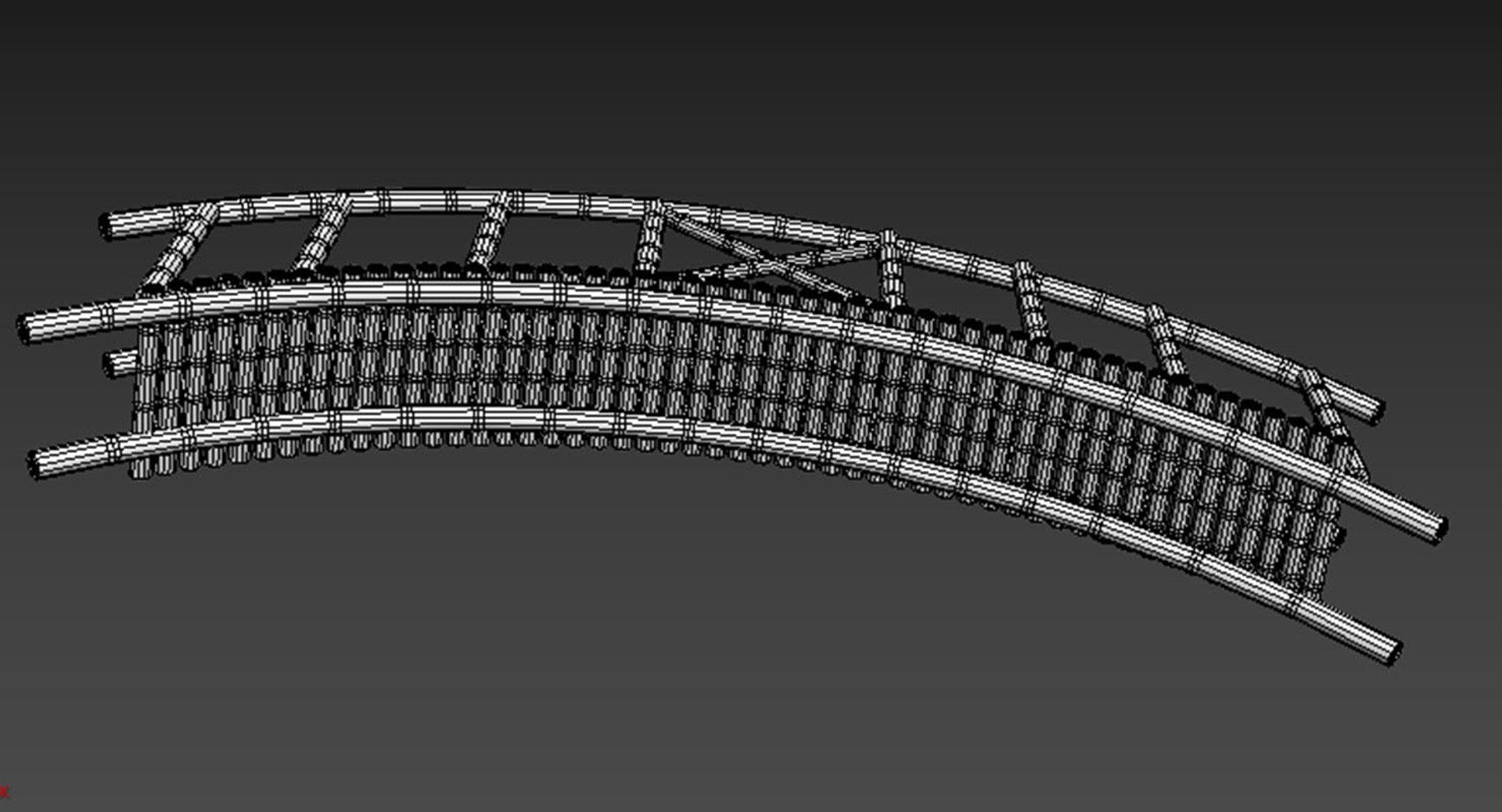 Bamboo Bridge 3D Model - TurboSquid 1624004