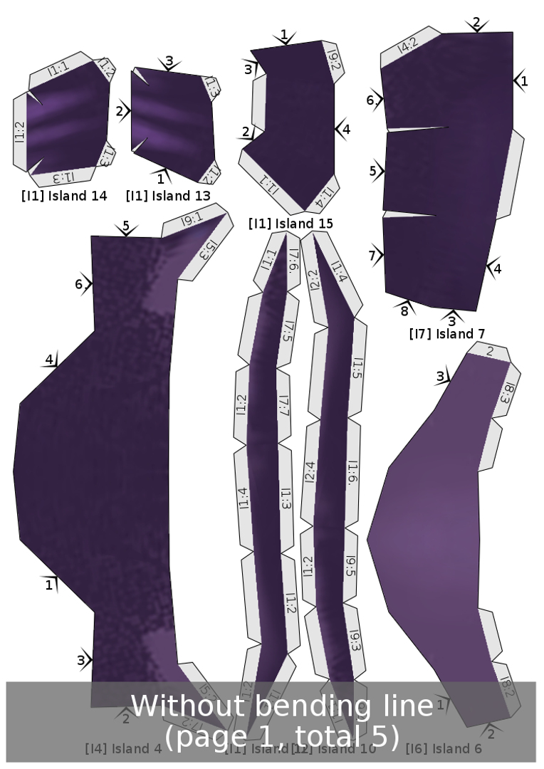 trash dove papercraft blend free