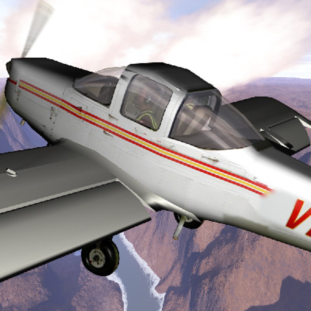 General Aviation Piper Tomahawk 3d Model