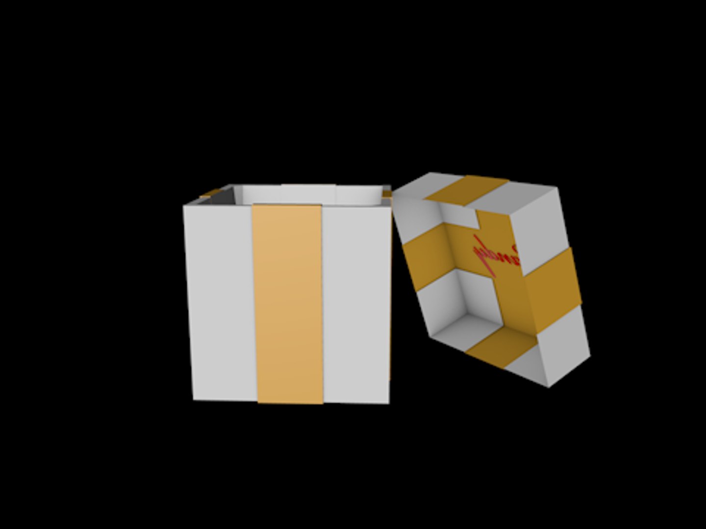 Free C4d Model Gift Box Candy