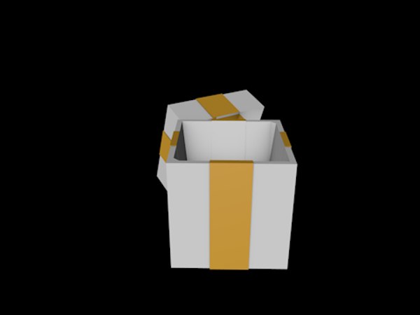 free c4d model gift box candy