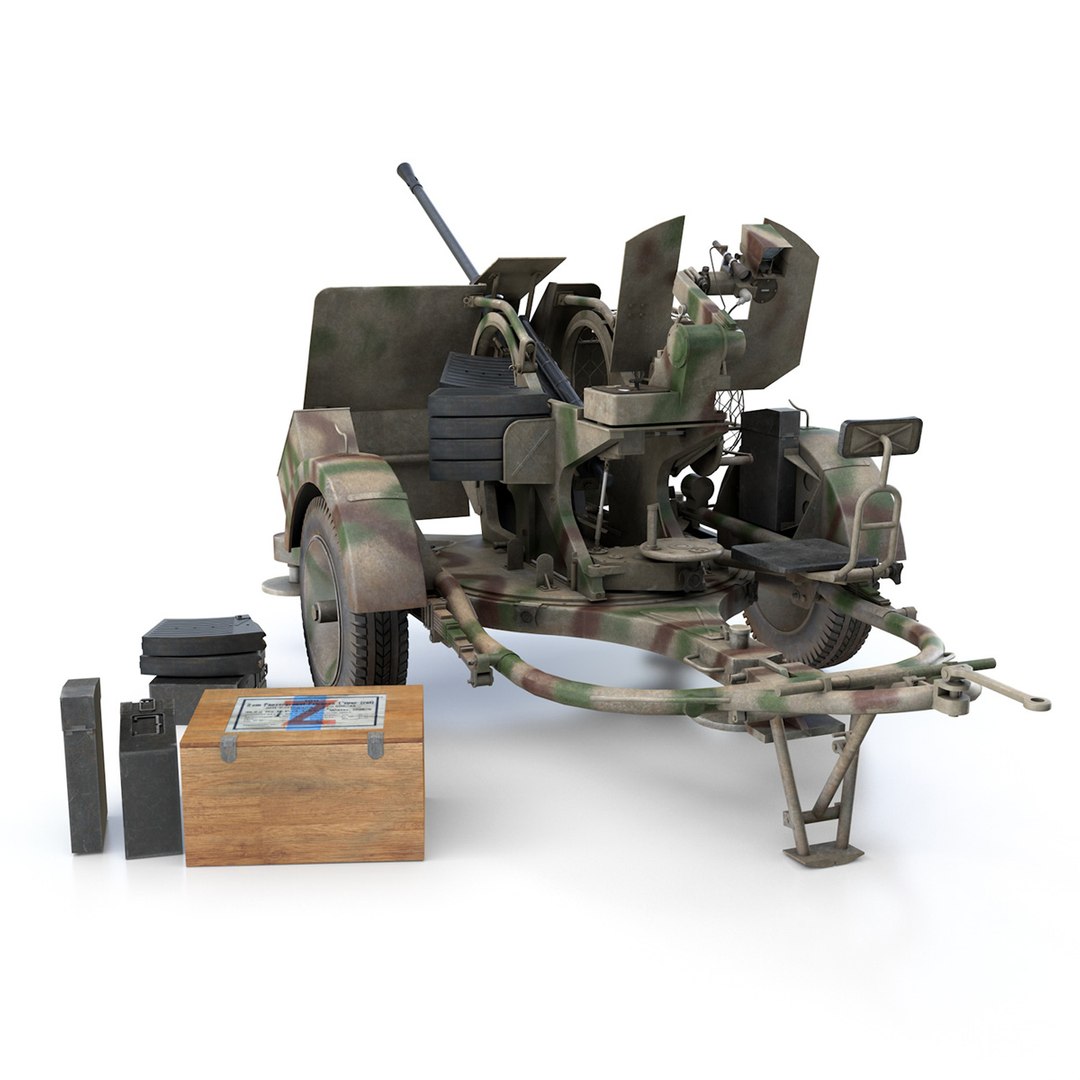2cm Flak 38 Sd 3D Model - TurboSquid 1244102
