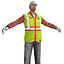 Rigged Worker Man 3d Model
