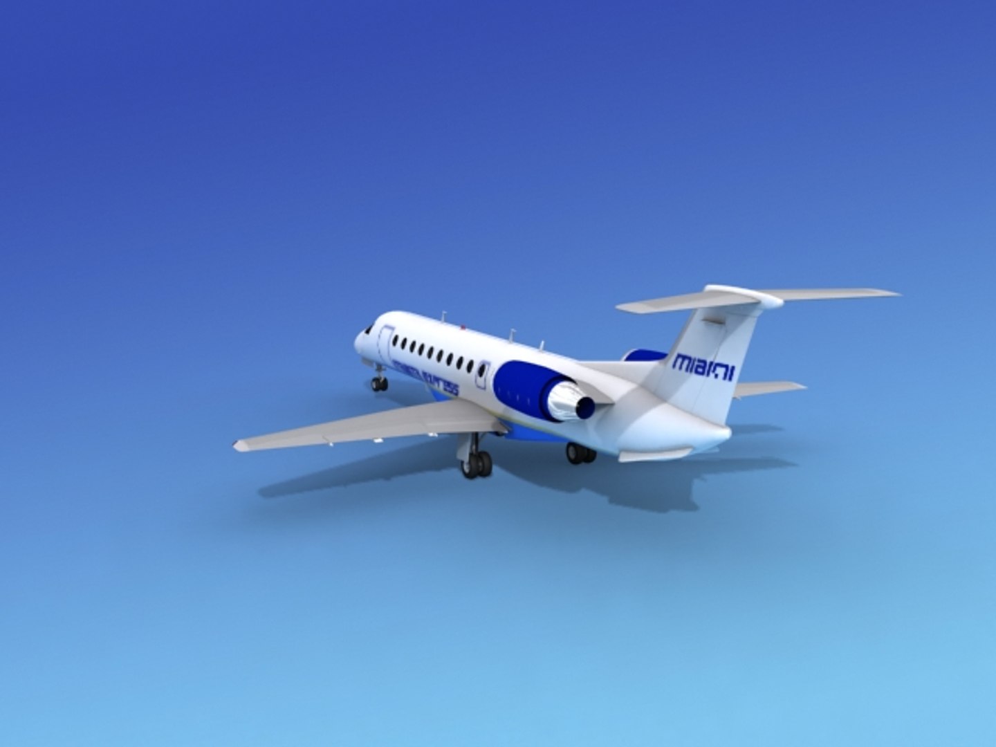3d Embraer Erj Model