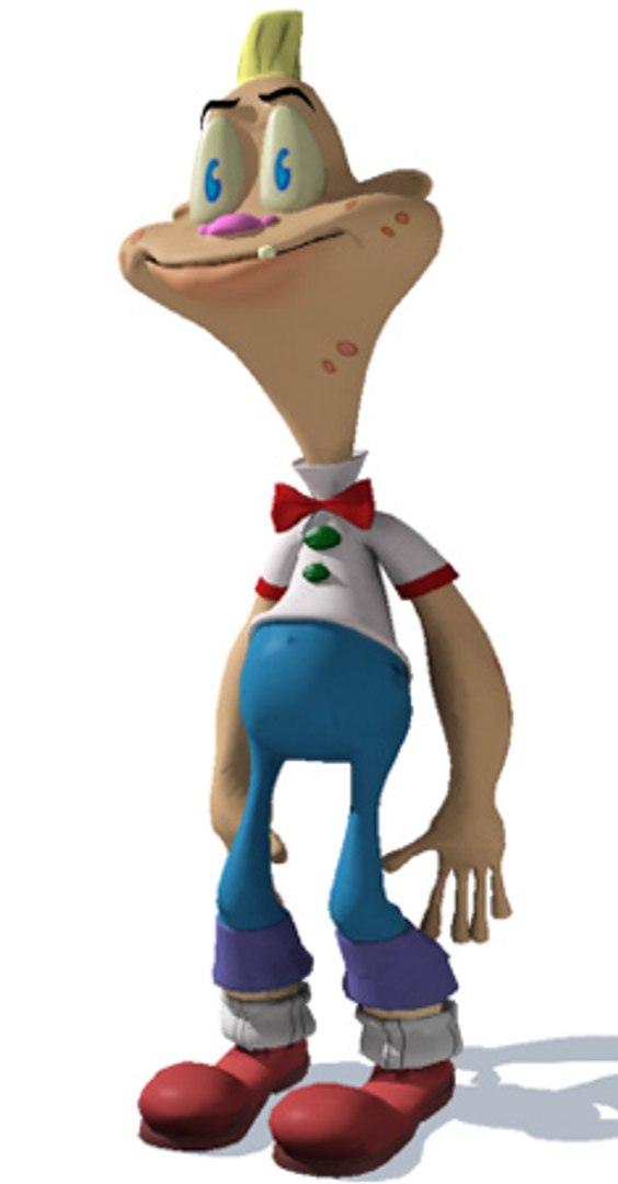 Idiot Boy Character 3d 3ds