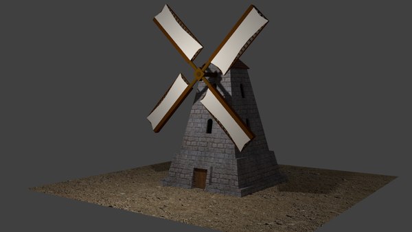 3d windmill wind mil model