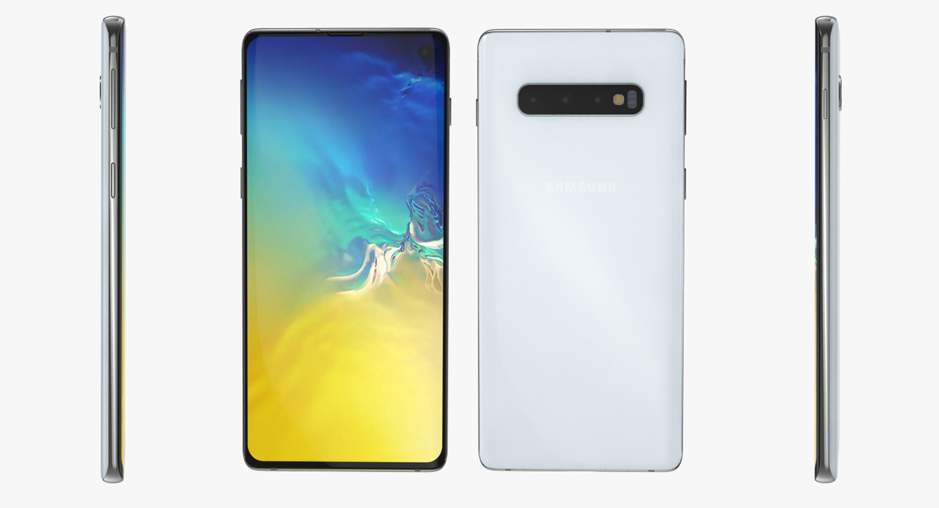3D Samsung Galaxy S10 White Model - TurboSquid 1430975