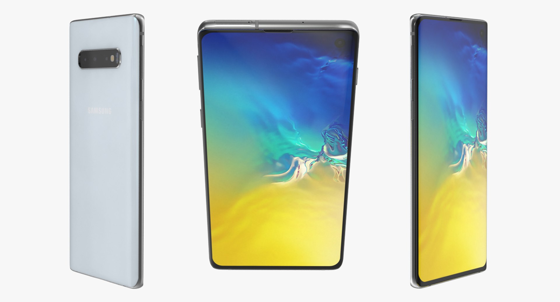 3D Samsung Galaxy S10 White Model - TurboSquid 1430975