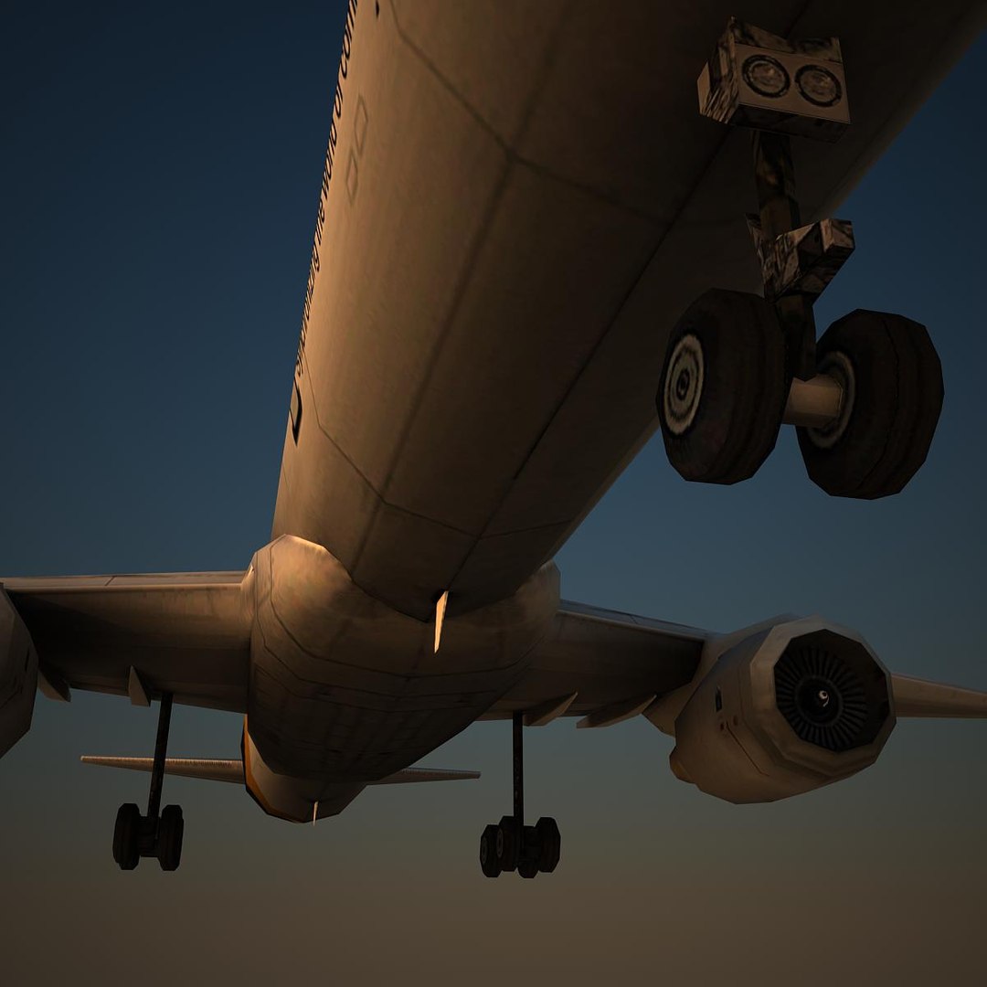 Boeing 757-200 Ups 3d Model