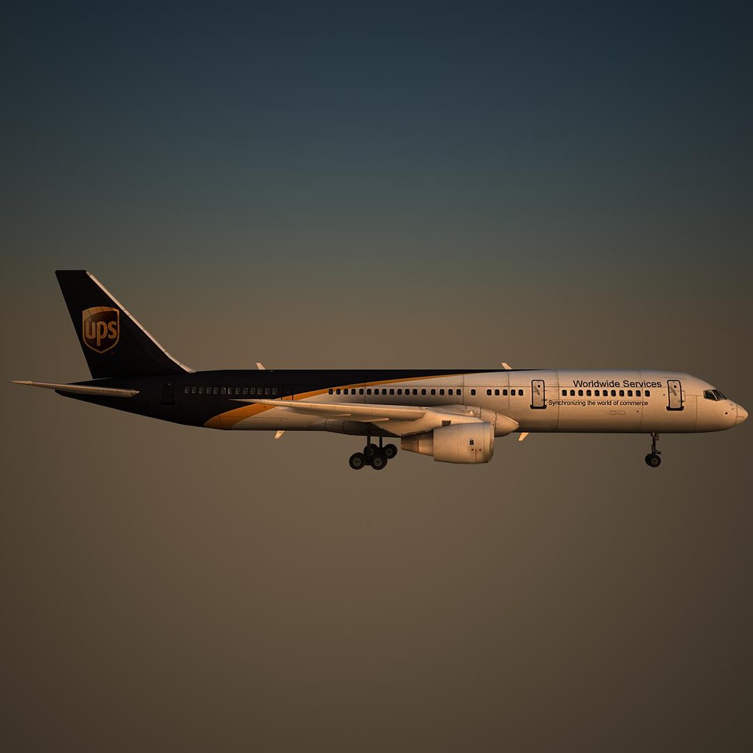 Boeing 757-200 Ups 3d Model