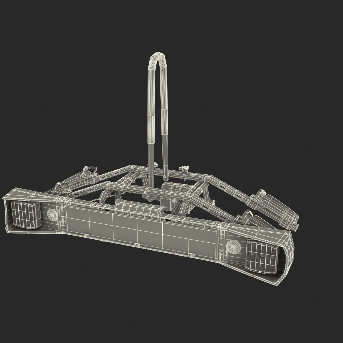 car trunk rack bicycle 3d model