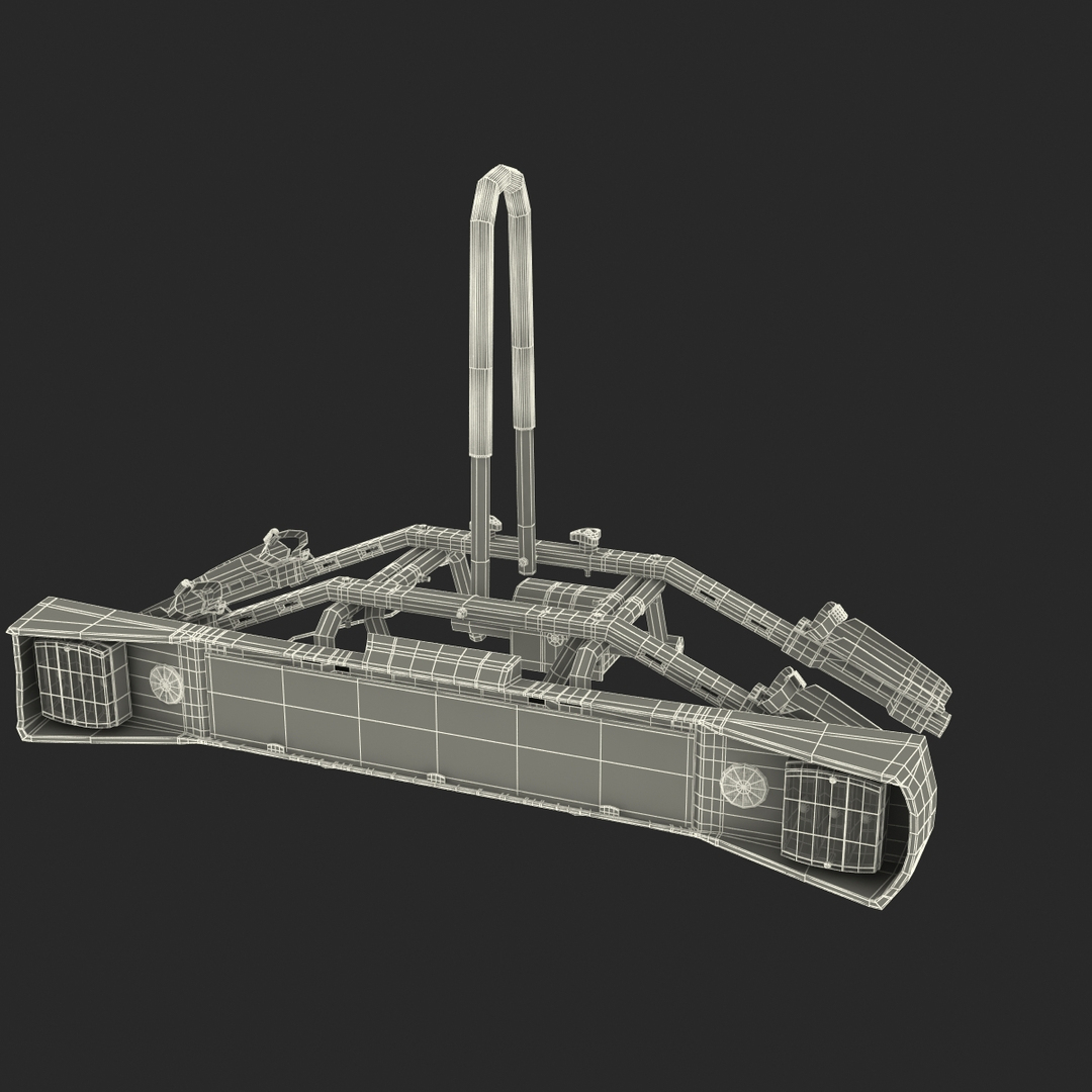 car trunk rack bicycle 3d model