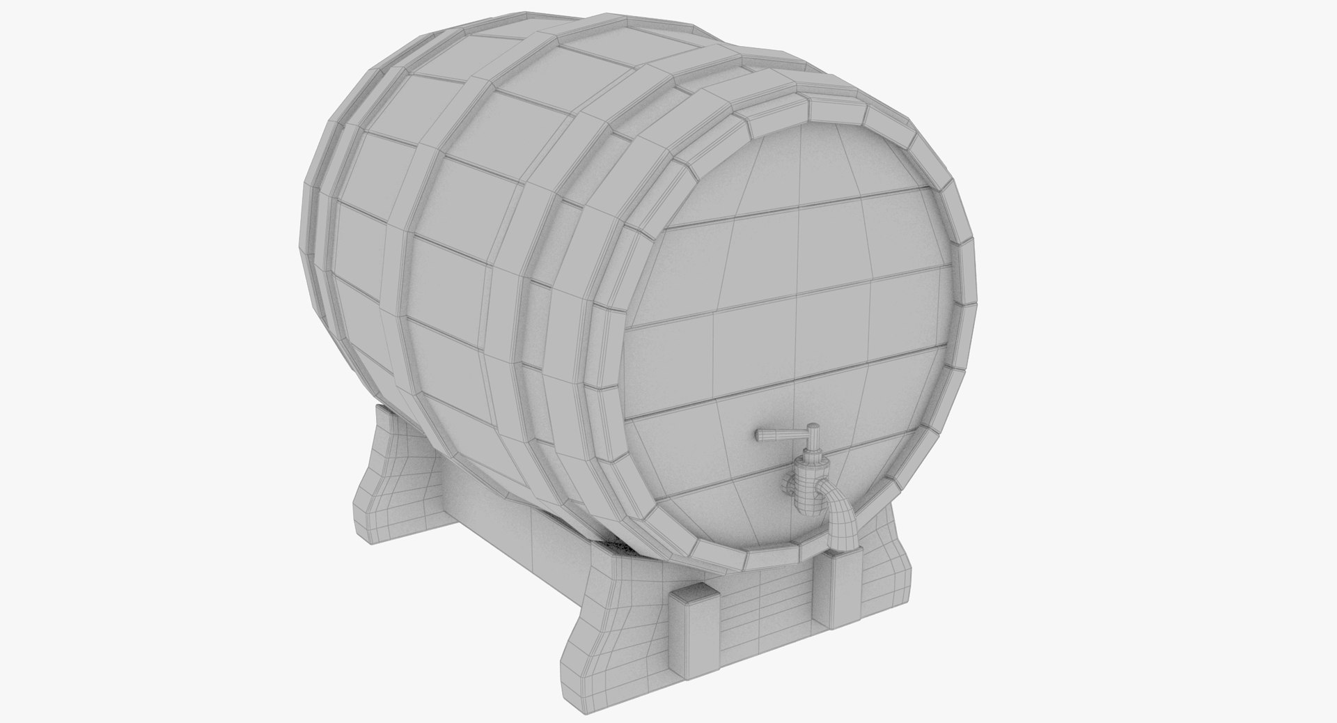 3D Model Beer Barrel - TurboSquid 1441959