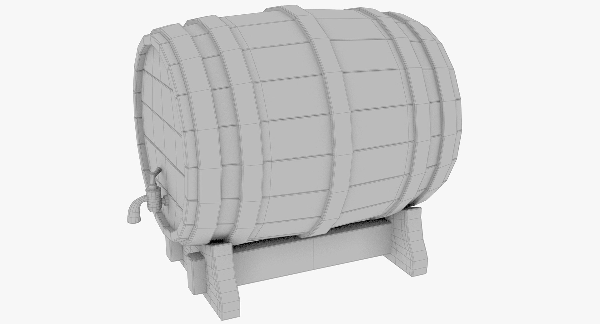 3D Model Beer Barrel - TurboSquid 1441959