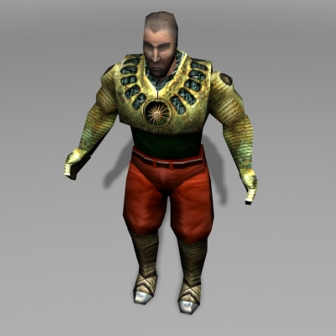 3ds Character Man Gladiator