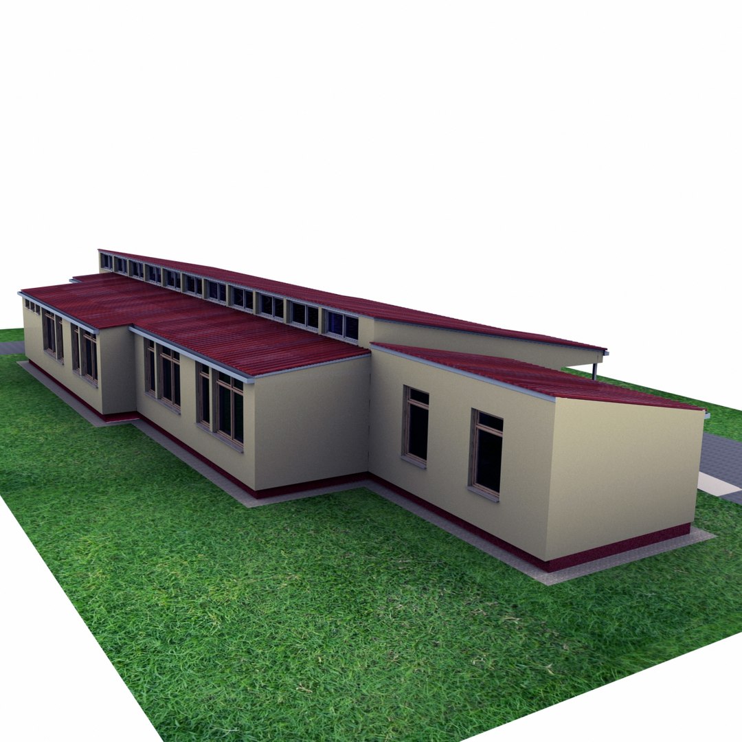 3ds Max School Building