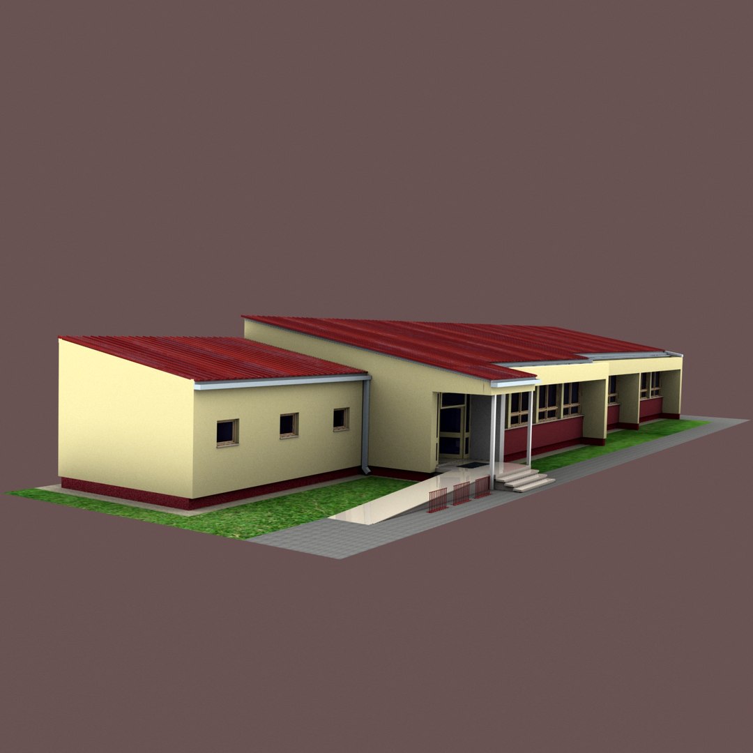 3ds Max School Building