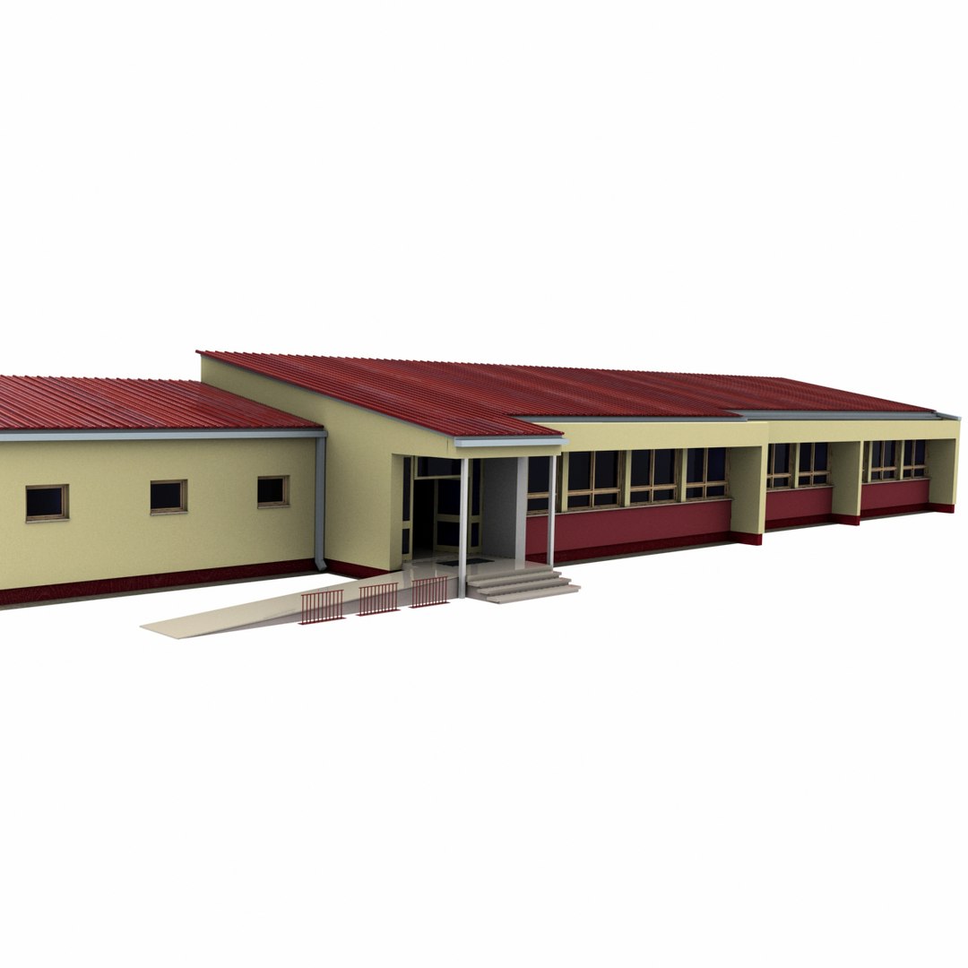3ds Max School Building