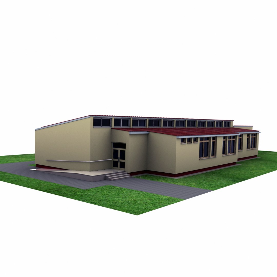 3ds Max School Building