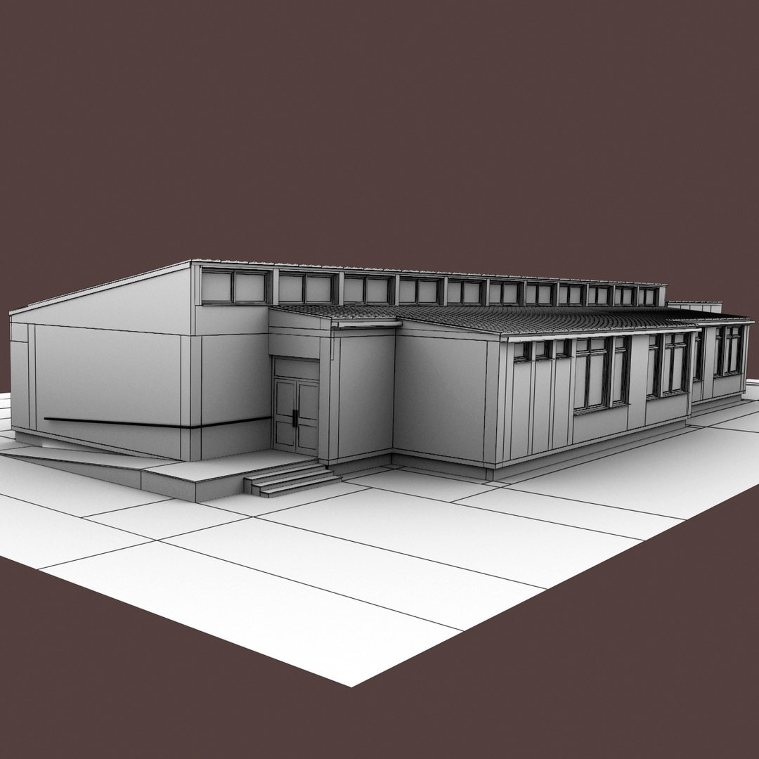 3ds Max School Building