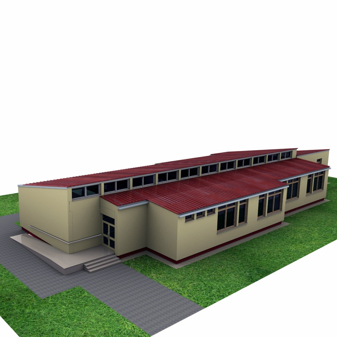 3ds Max School Building