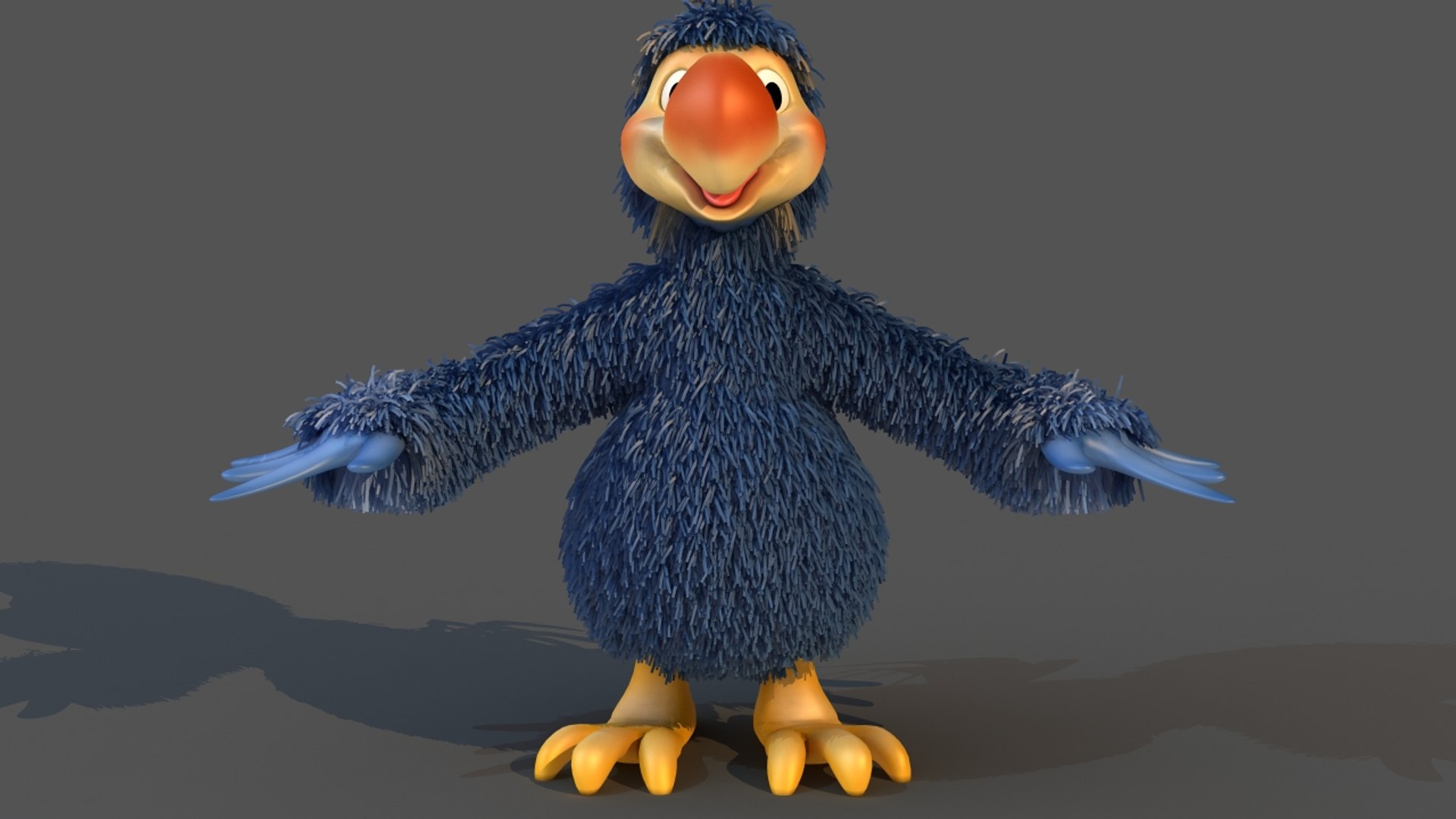 Dodo Bird Cartoon 3d Model