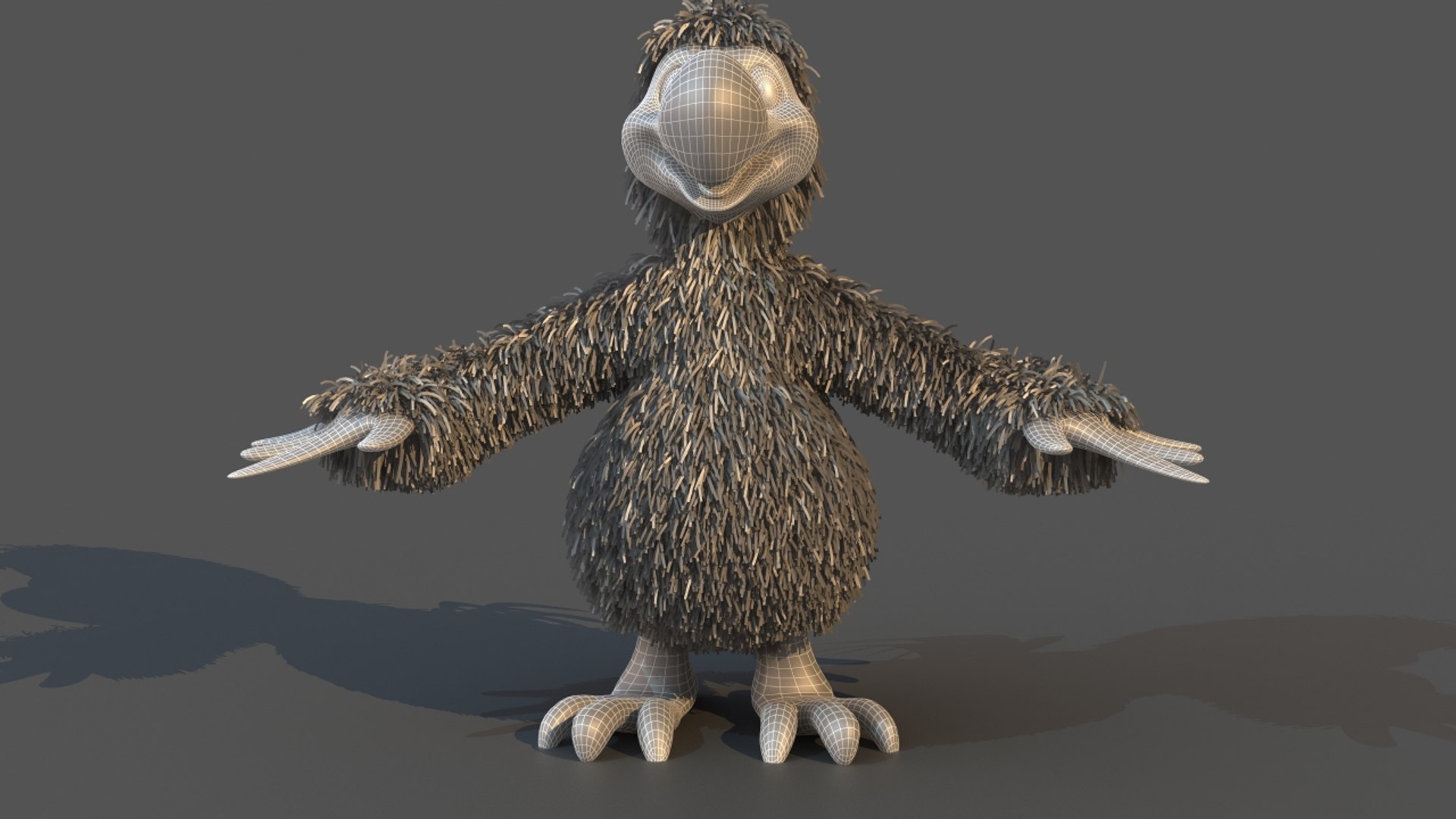 Dodo Bird Cartoon 3d Model