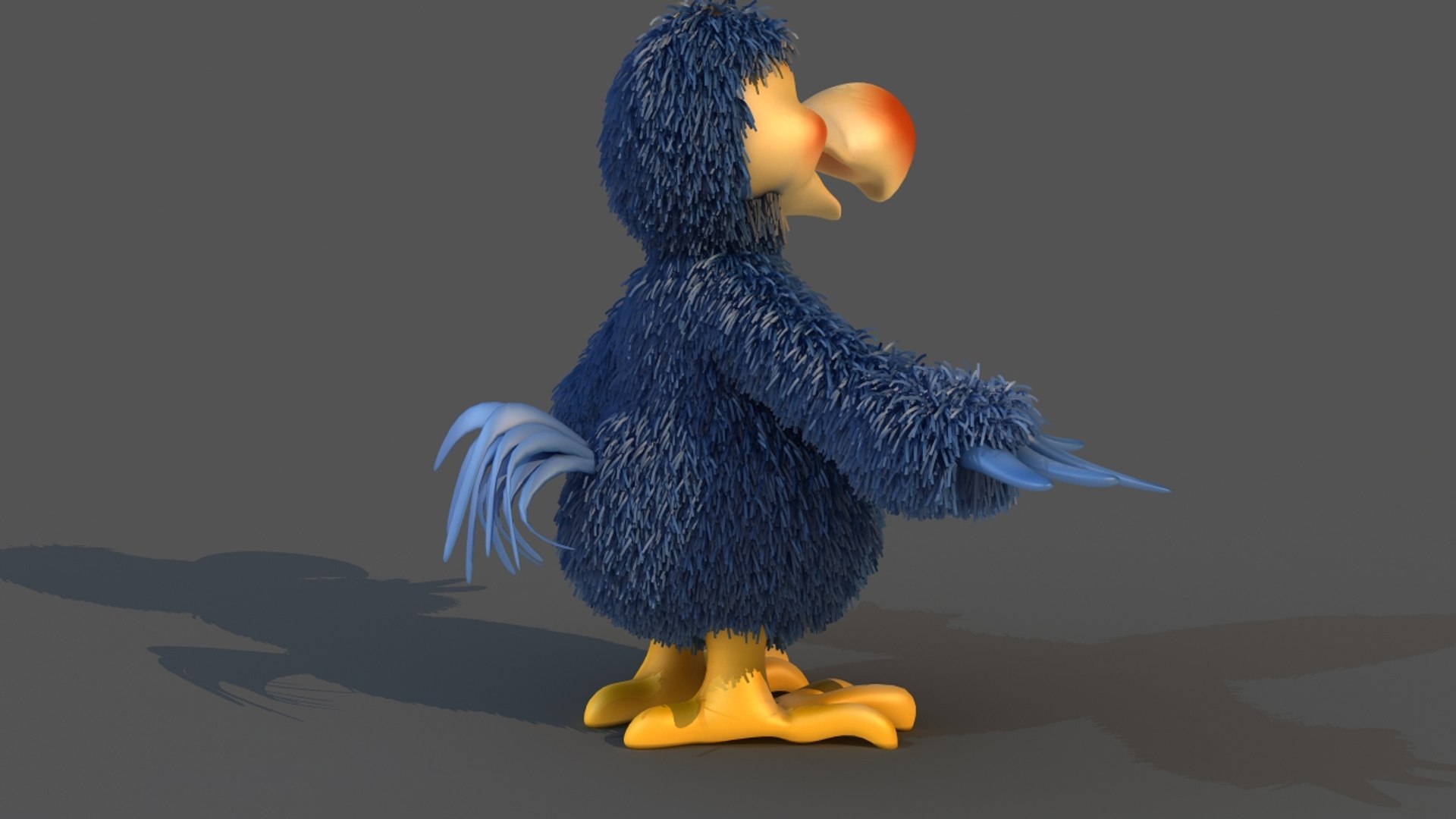 Dodo Bird Cartoon 3d Model