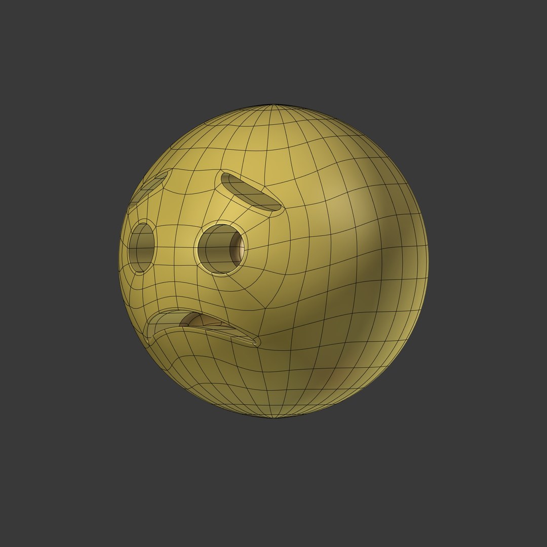 3D Sad Smiley - TurboSquid 1302174