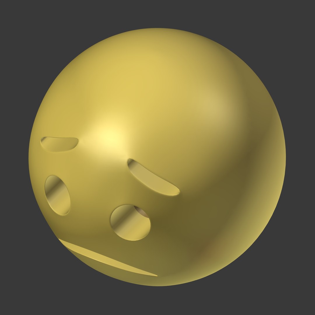 3D Sad Smiley - TurboSquid 1302174