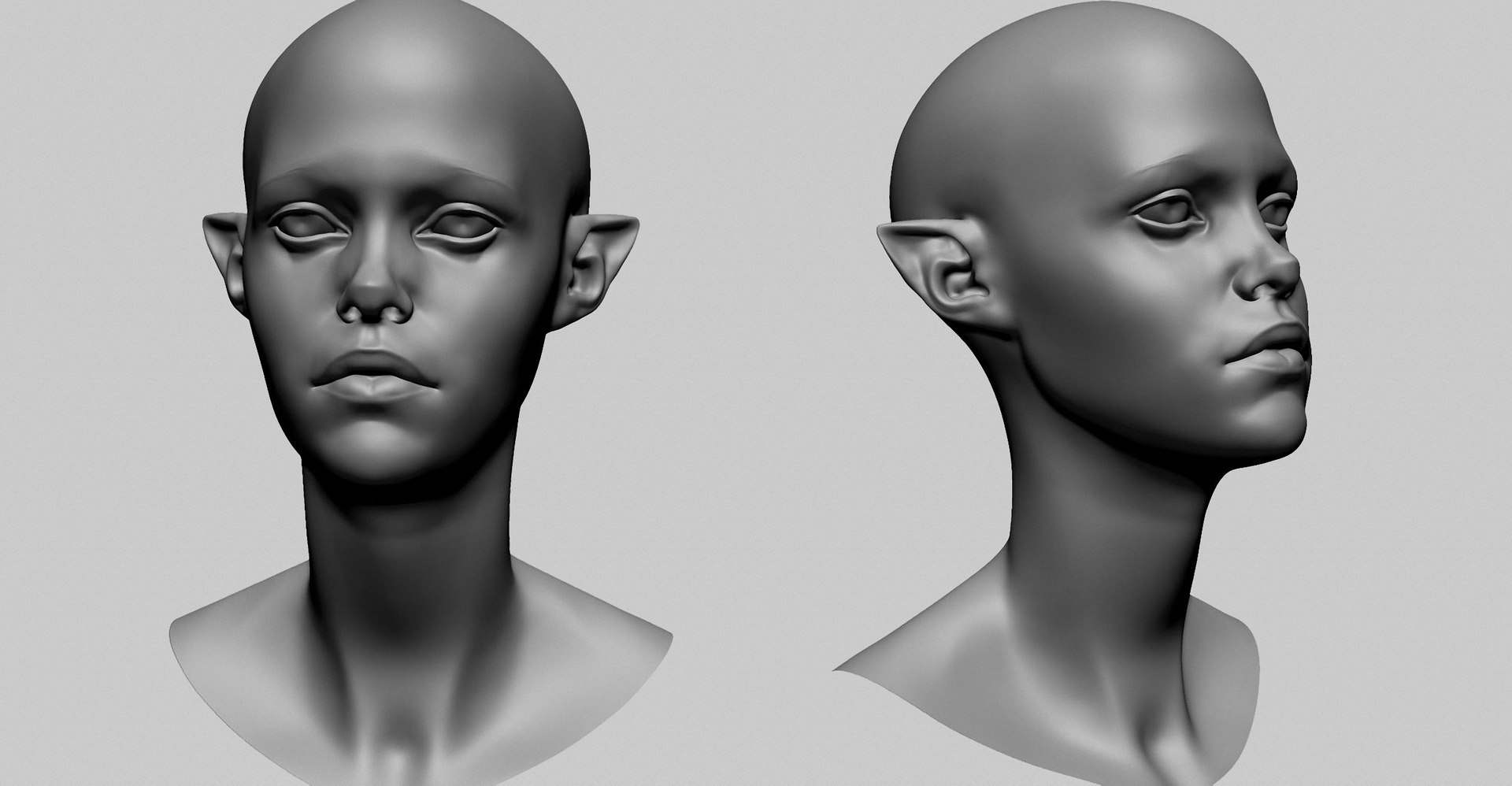 Stylized Female Head F 3D Model - TurboSquid 2198956