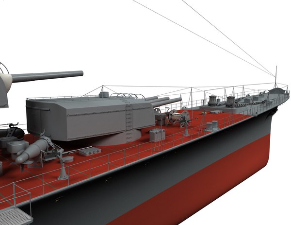3D The japanese light cruiser Oyodo - TurboSquid 1788796