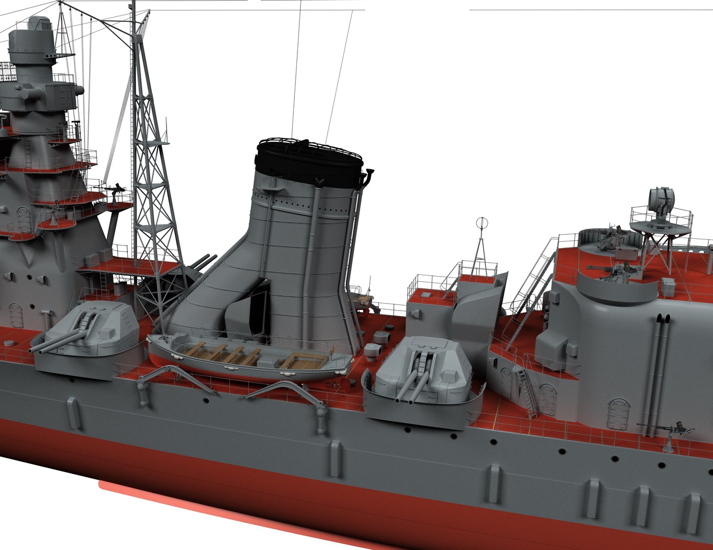 3D The Japanese Light Cruiser Oyodo - TurboSquid 1788796