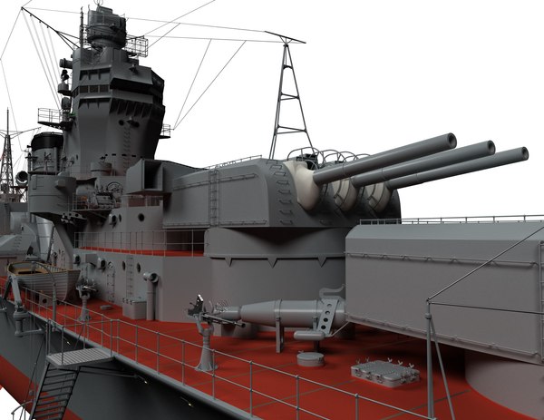 3D The japanese light cruiser Oyodo - TurboSquid 1788796