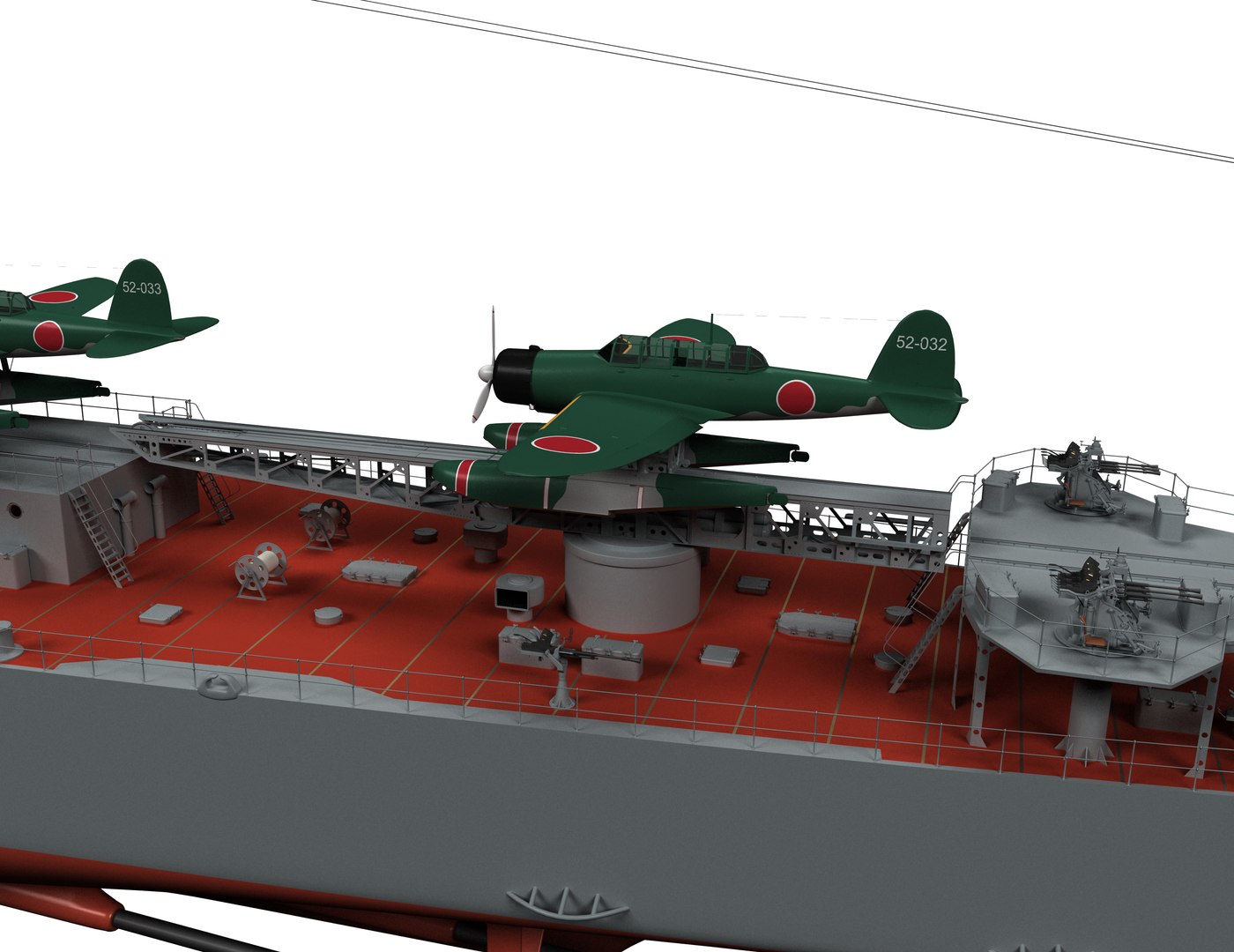 3D The Japanese Light Cruiser Oyodo - TurboSquid 1788796