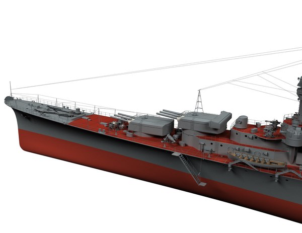3D The japanese light cruiser Oyodo - TurboSquid 1788796