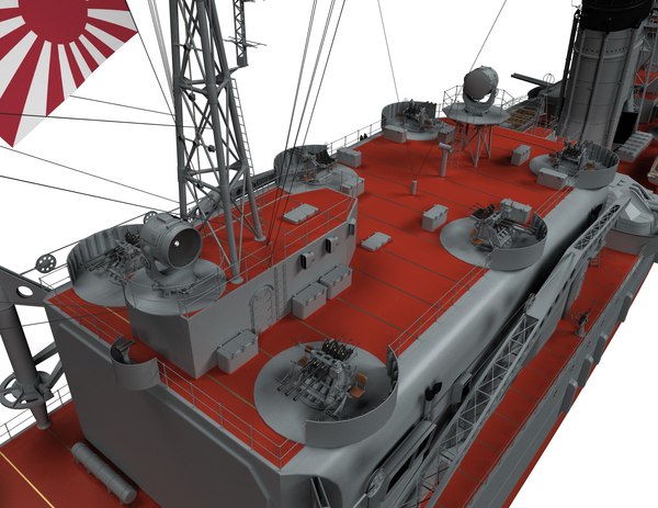 3D The japanese light cruiser Oyodo - TurboSquid 1788796