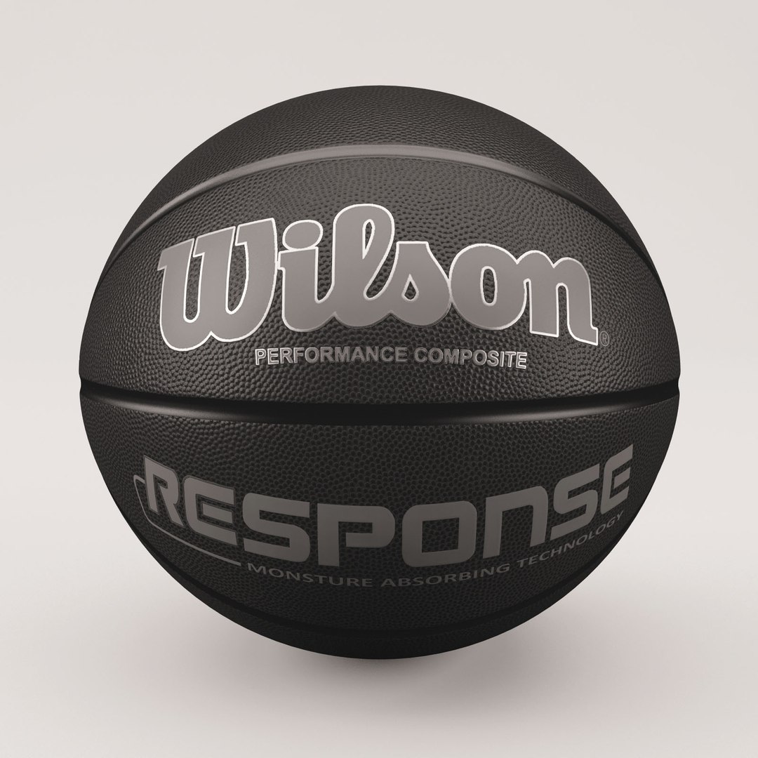 3d Model Basketball Wilson Black