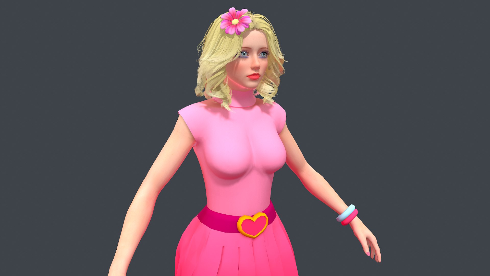 3D Pop-music Girl - TurboSquid 2089618