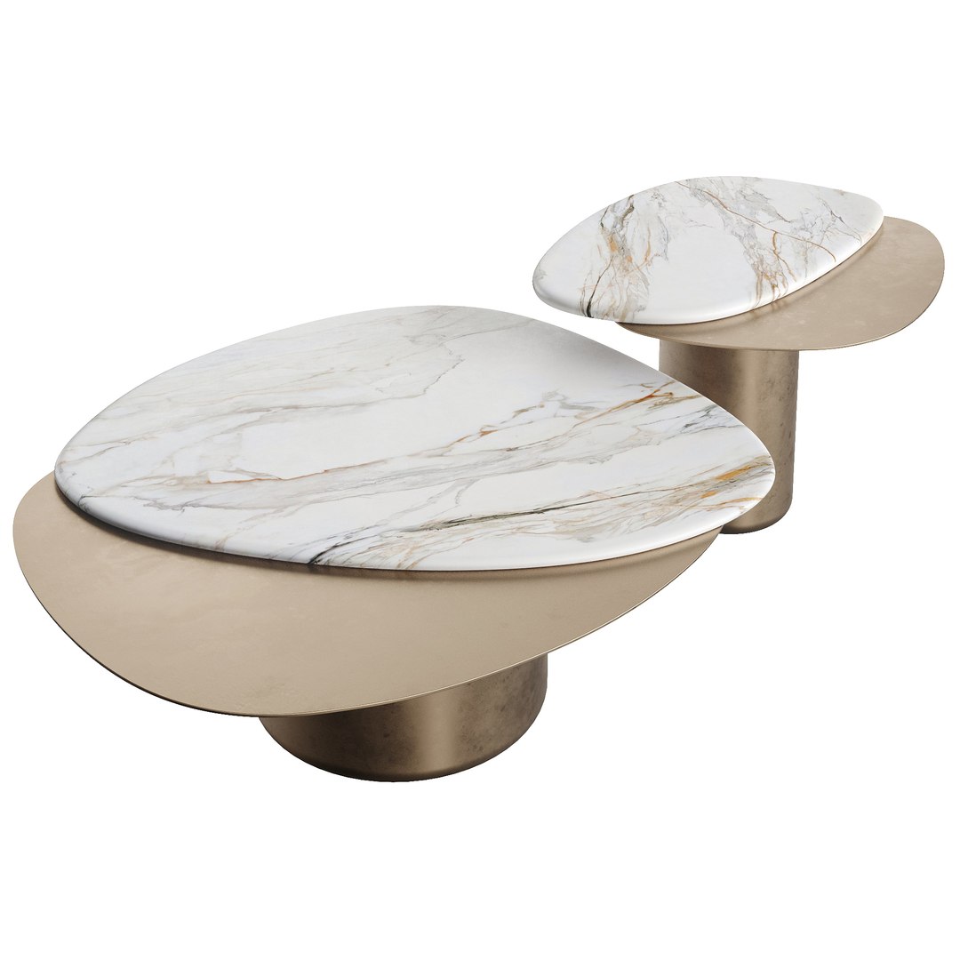 Natuzzi Italia Splash Coffee Table Model - TurboSquid 2137074