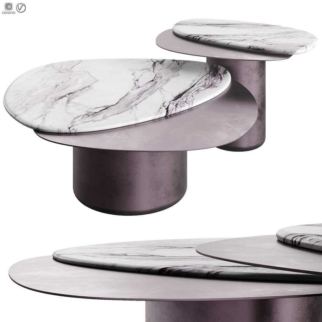 Natuzzi Italia Splash Coffee Table Model - TurboSquid 2137074